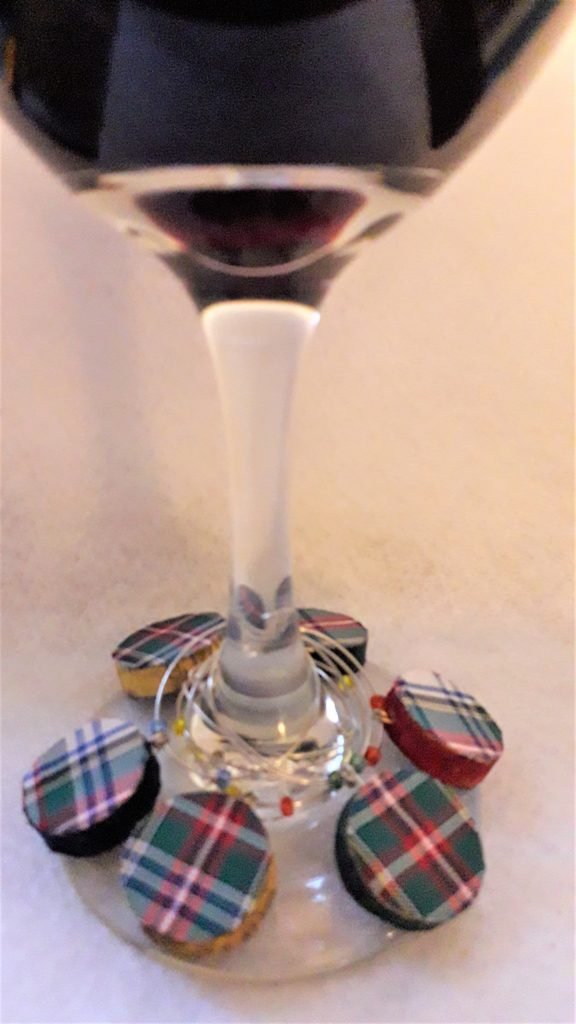 Royal Stewart Tartan Wine Glass Charms - Tartan Tartan Everywhere